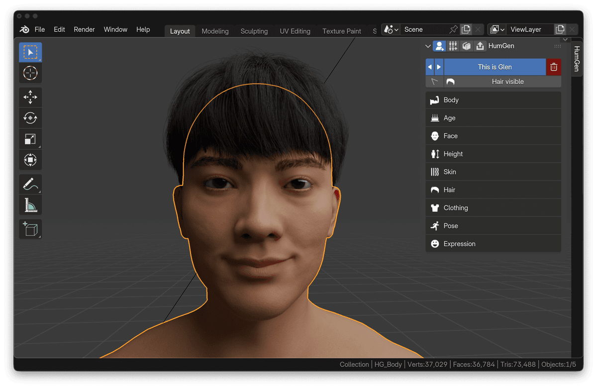 Human Generator for Blender | Make realistic humans in seconds